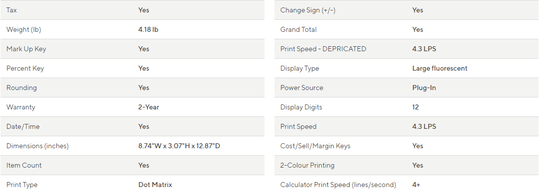 SHARP EL2615PIII 12 DIGITS 2-COLOR MU FUNCTION COST/SELL/MARGIN CALC
