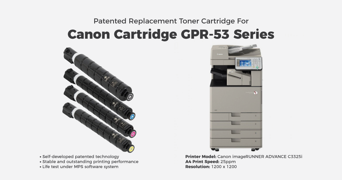 Canon GPR-53 Compatible Toner Cartridge Combo BK/C/M/Y