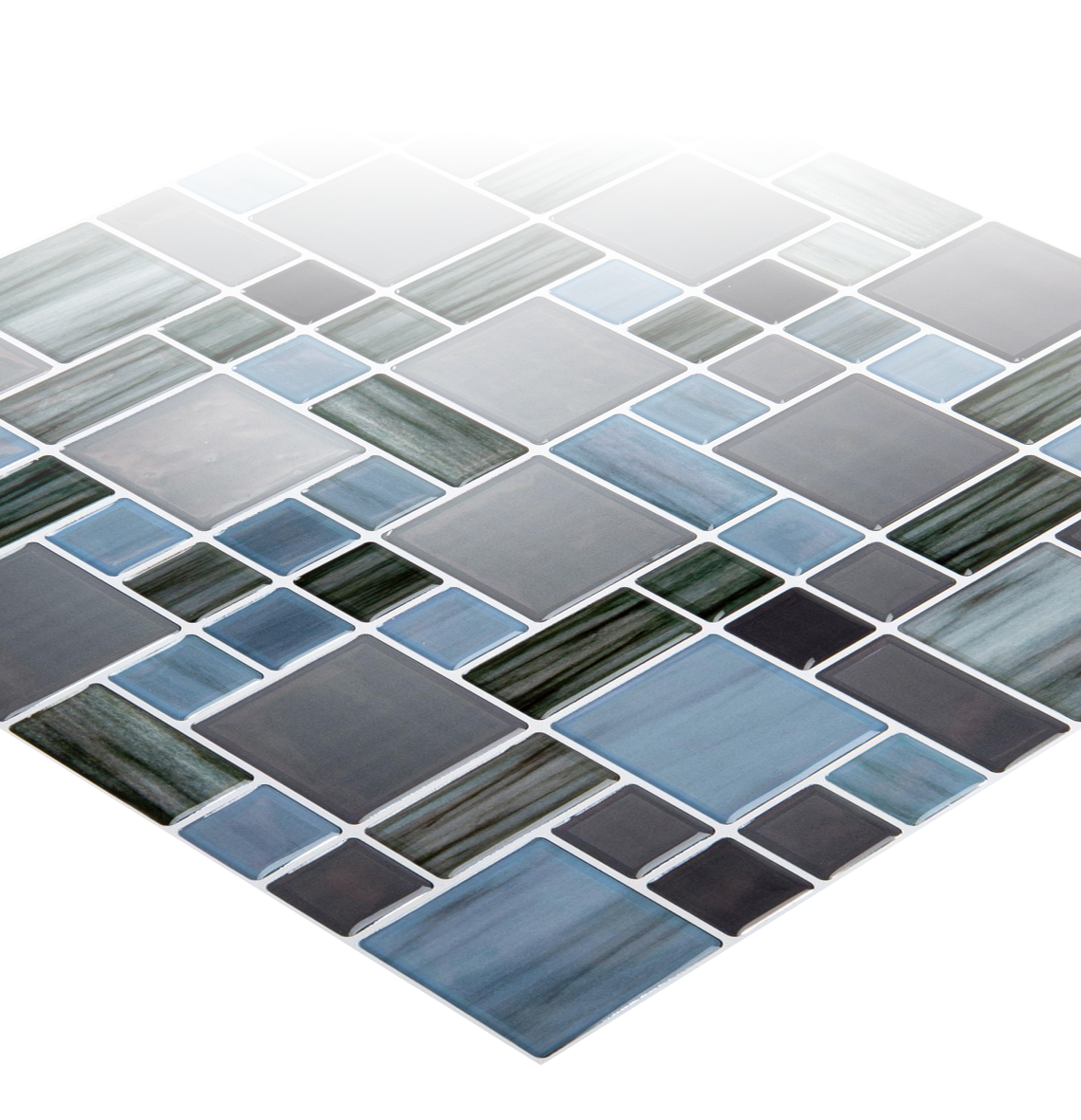 Tile Wall Decals Peel and Stick Self-Adhesive Square Gloss 10"x10 ...