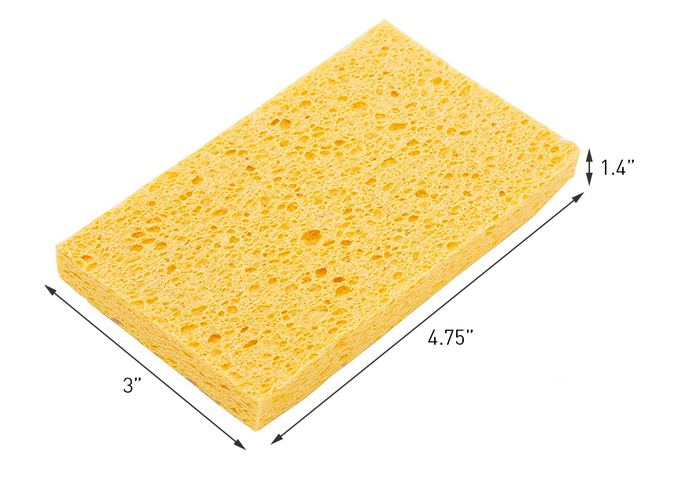 Compressed Cellulose Sponges, Multi-Use Non-Scratch Cleaning Scrub ...