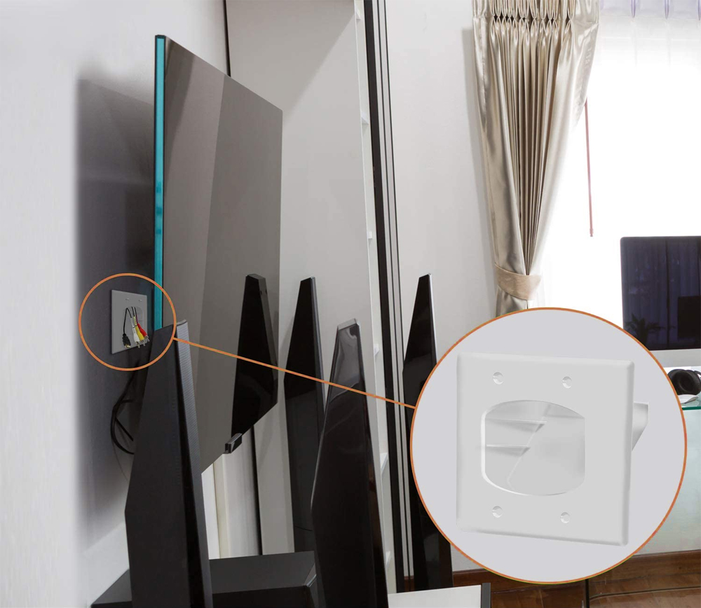 Plaque murale de câble basse tension encastrée pour cinéma maison ...