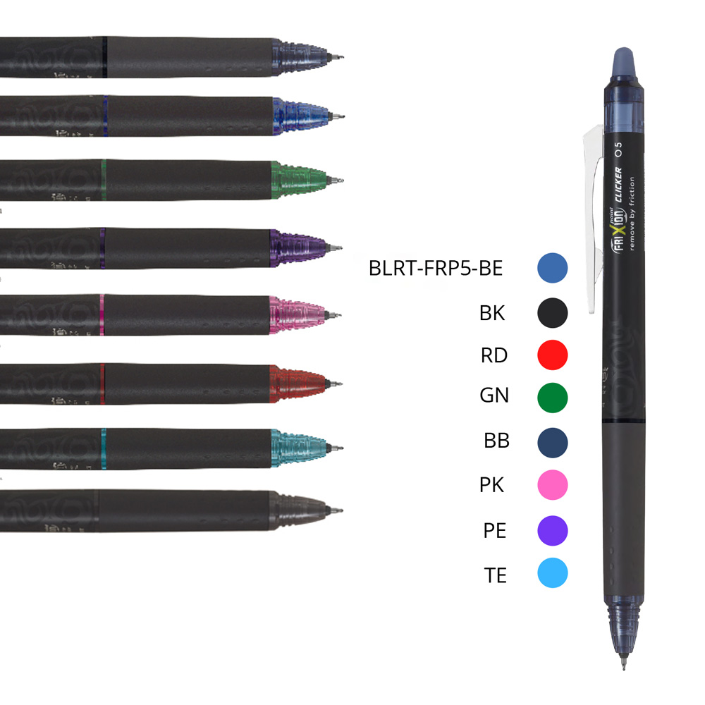 Pilot FriXion® Ballpoint Pen with Synergy Tip, 0.5mm, Blue, 12/Pack