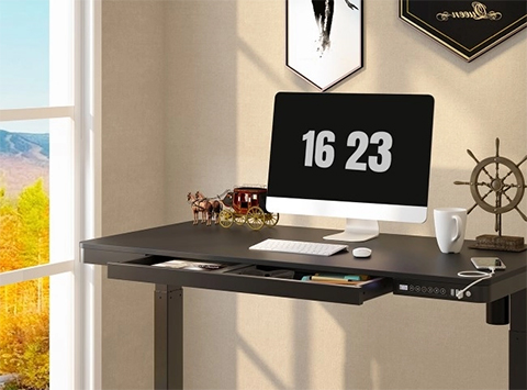 Sit-Stand Height Adjustable All-in-One Standing Desk (Included Table ...