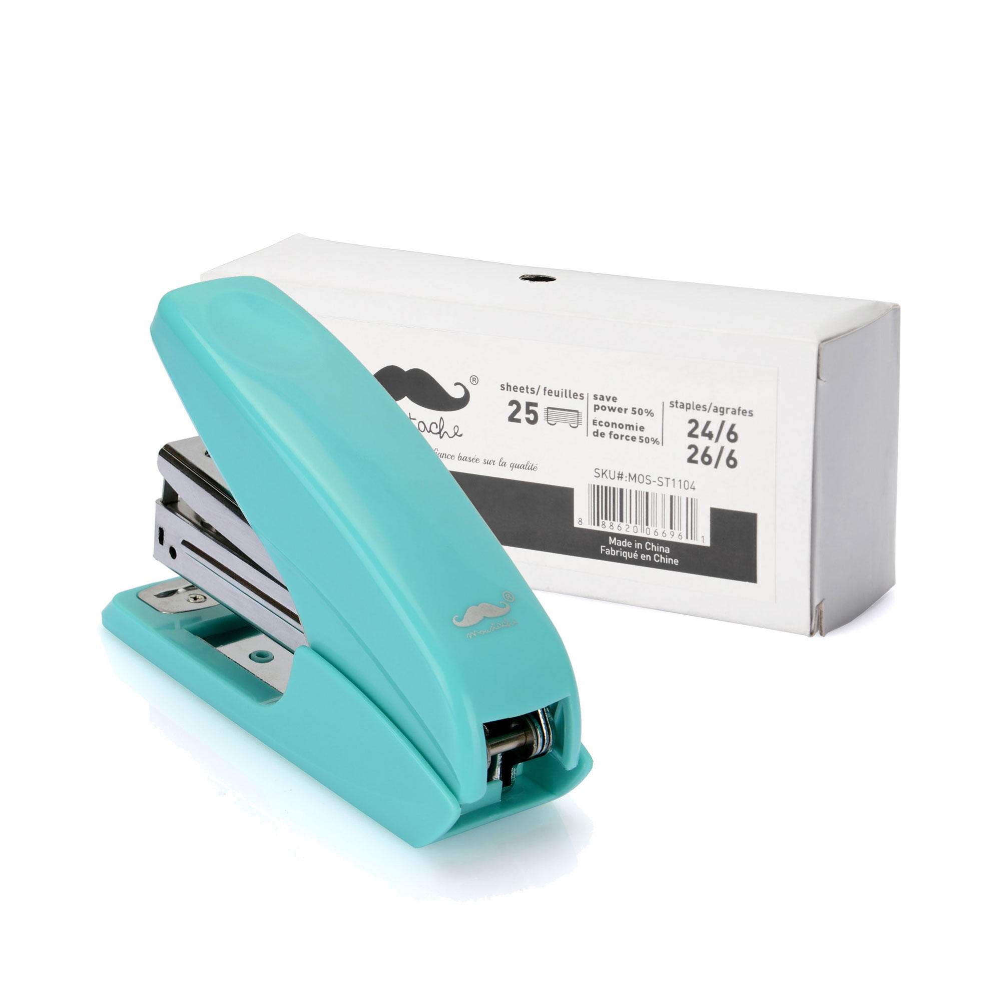 Labor-Saving Stapler for Staples 24/6, 26/6, 20 ~ 25 Sheet Capacity ...