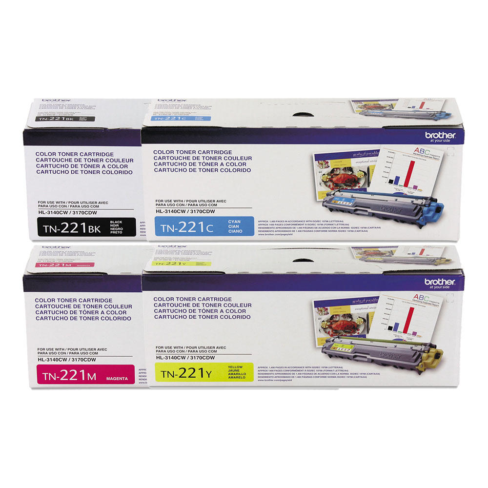 Compatible Toner Cartridge Combo for Brother TN-221BK TN-225