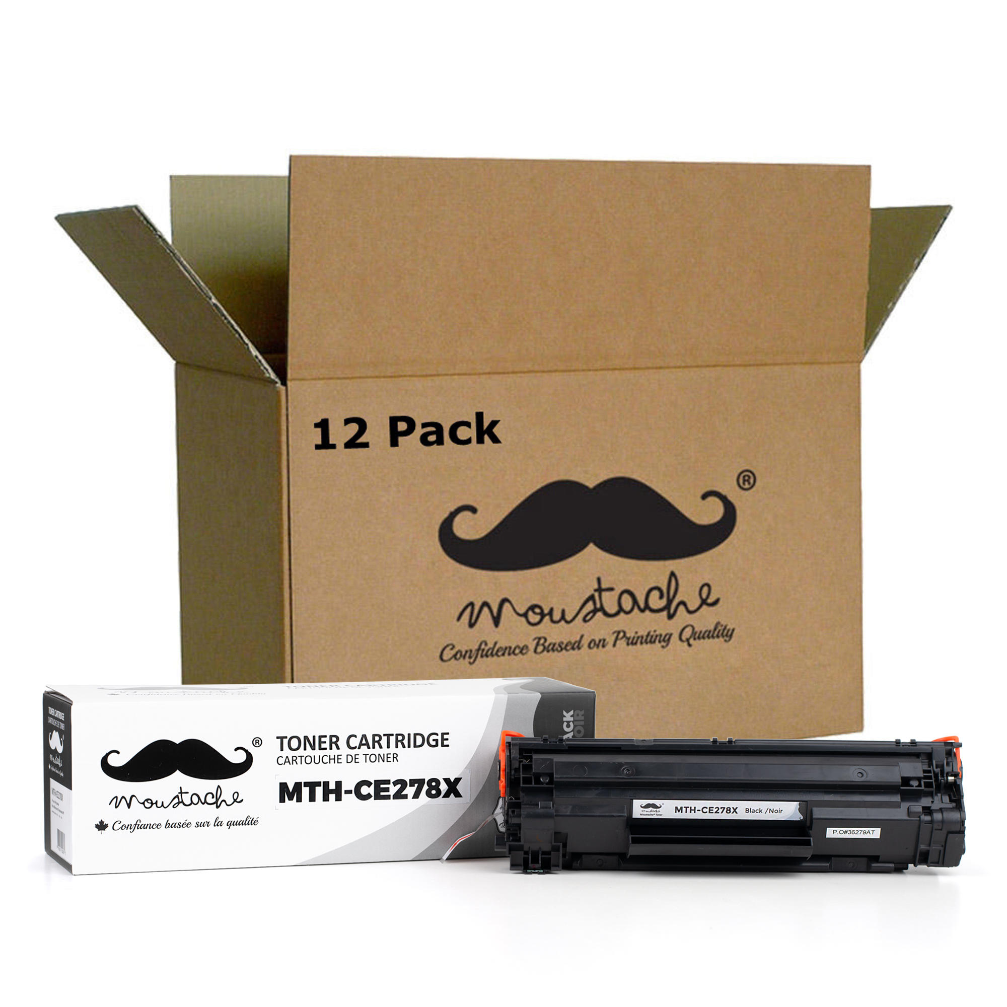 HP 78A (CE278A) Black Toner Cartridge - Moustache®