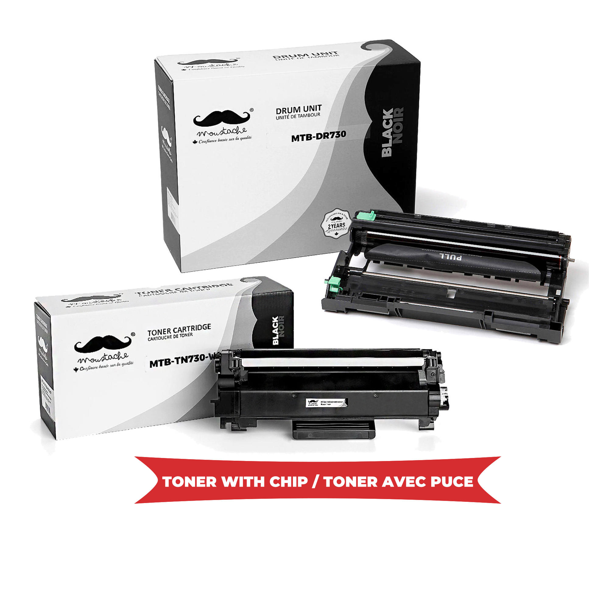 Brother TN730 Black Toner Cartridge, Compatible