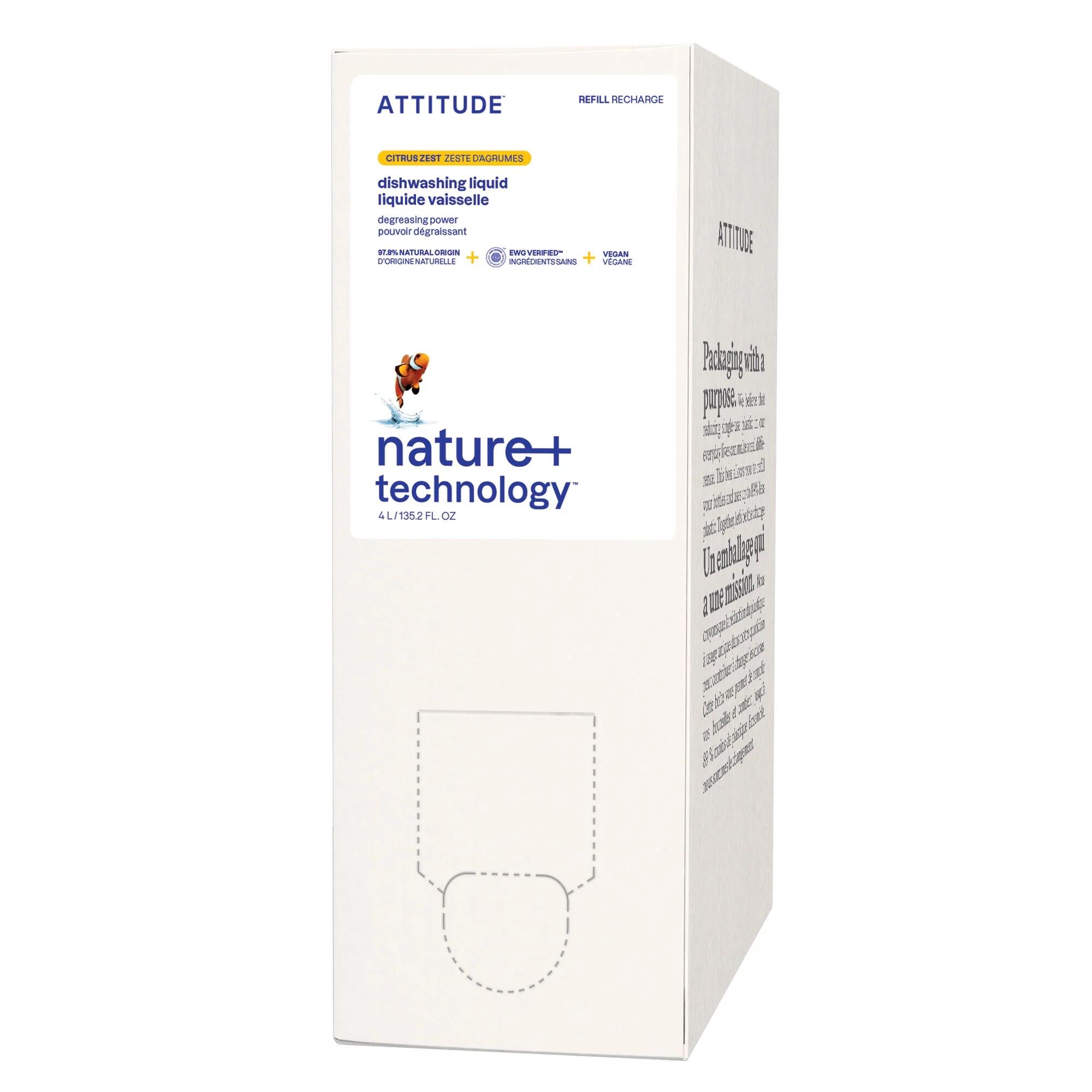 ATTITUDE Nature + Technology™ Dishwashing Liquid, 700 mL - ATTITUDE