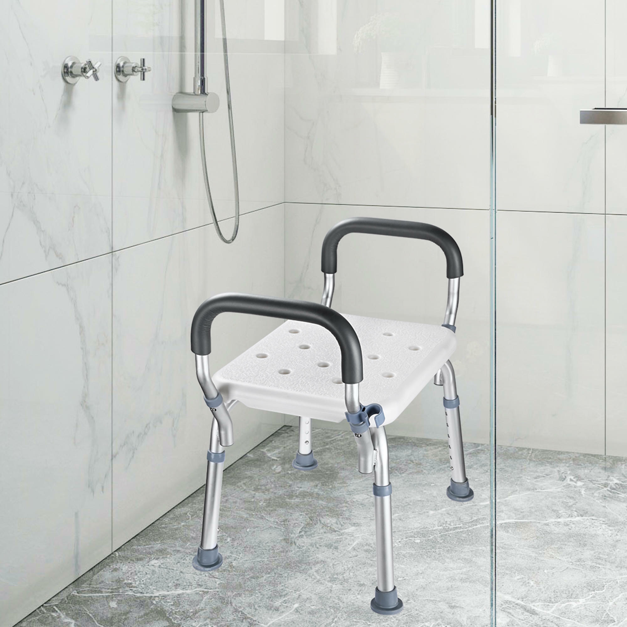 Adjustable Bath Transfer Bench for Seniors - LIVINGbasics