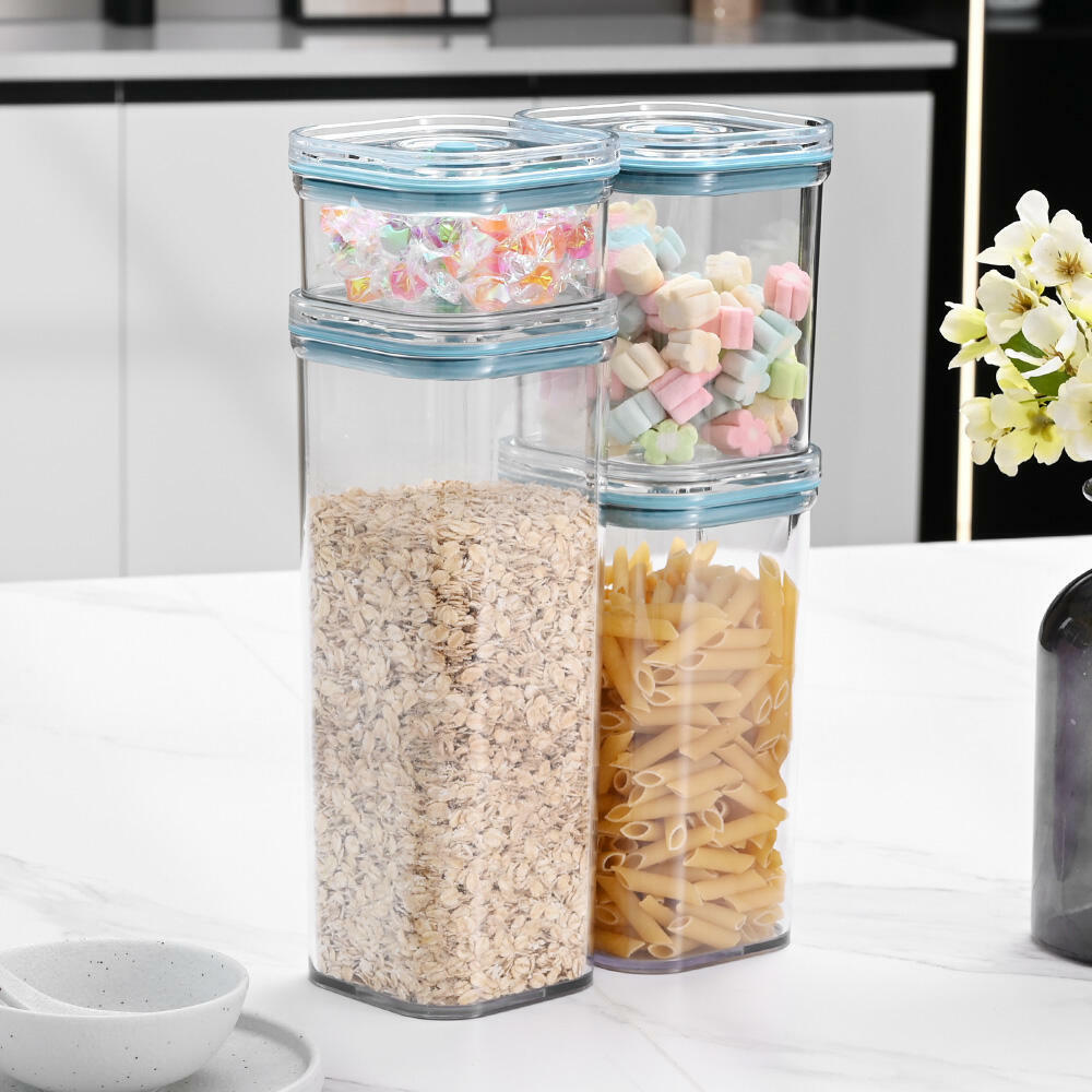 Square Vacuum Food Storage Box - 460ml, BPA-Free